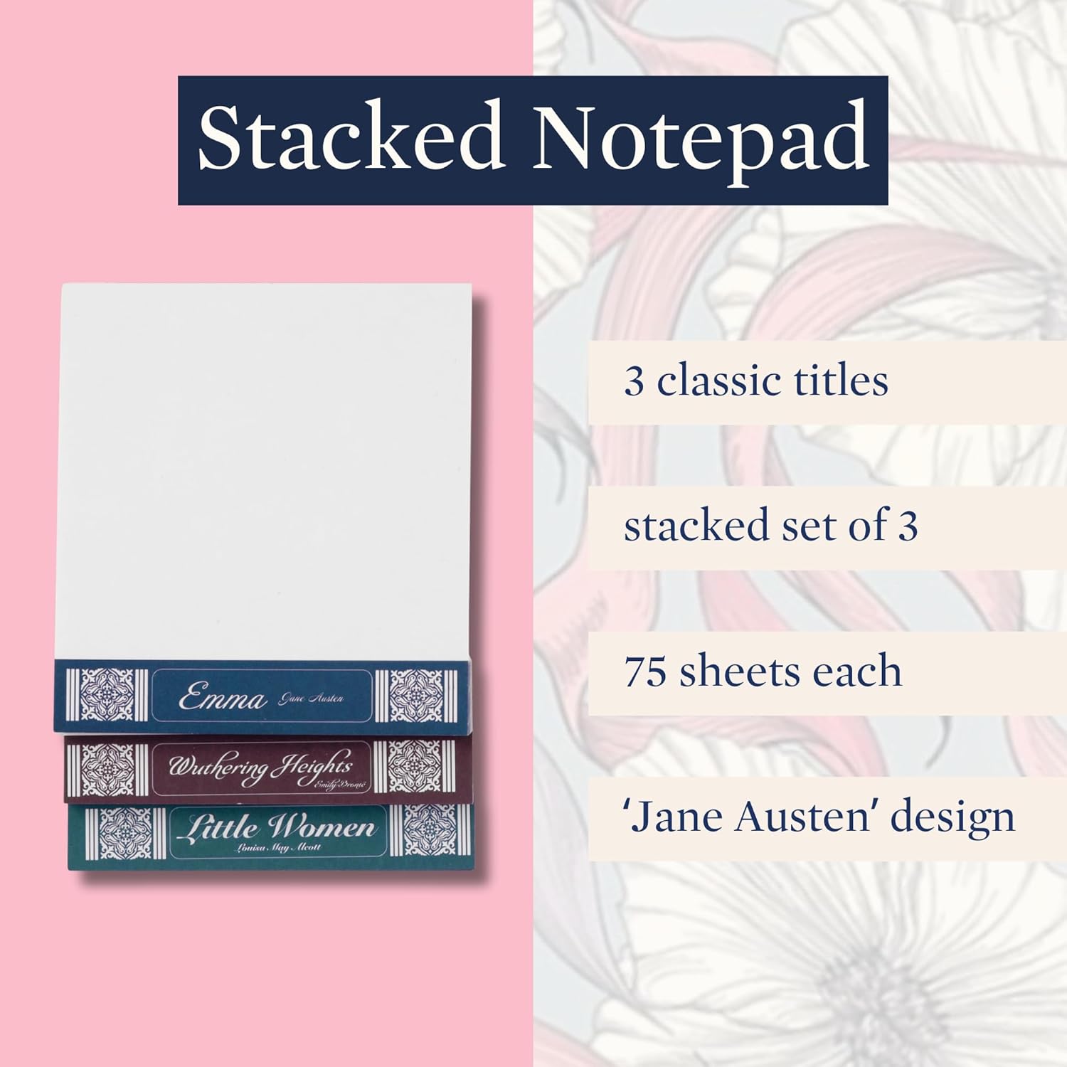 Stacked Notepad, Book Stack - Steel Mill Gifts