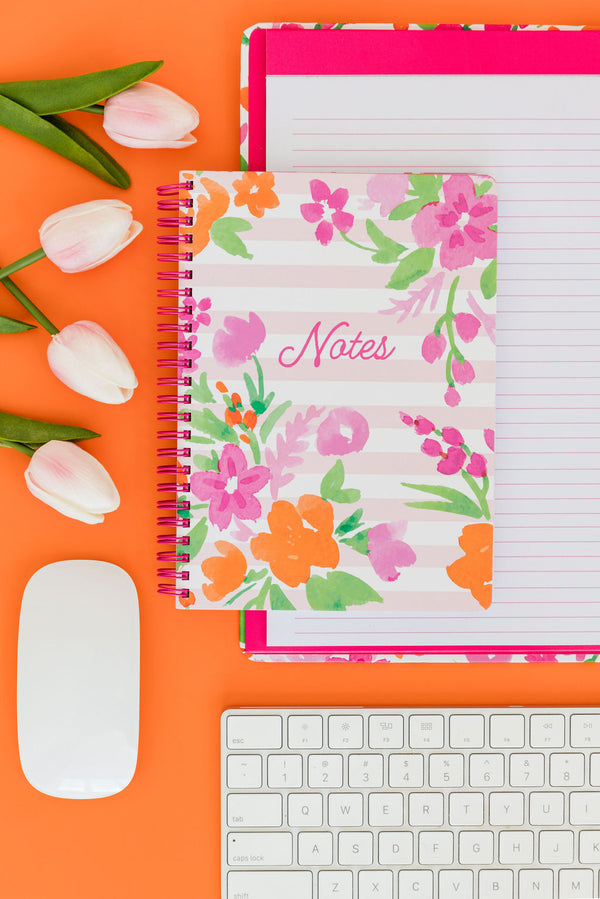 Mini Notebook, Watercolor Flowers - Steel Mill Gifts