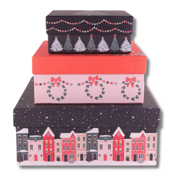 Gift Box Set, Holiday Village - Steel Mill Gifts