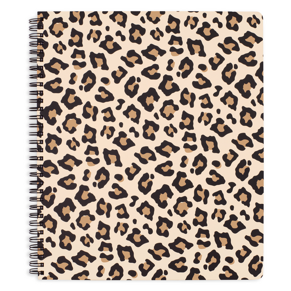 Large Notebook, Leopard - Steel Mill Gifts