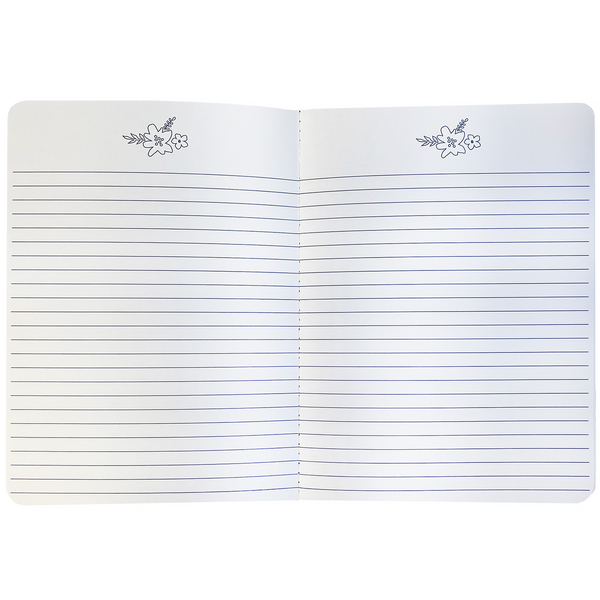 Stitched Notebook Set, Blue Watercolor - Steel Mill Gifts