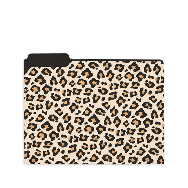 File Folders, Leopard - Steel Mill Gifts