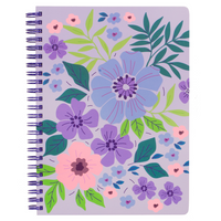 Mini Notebook, Lilac Floral - Steel Mill Gifts